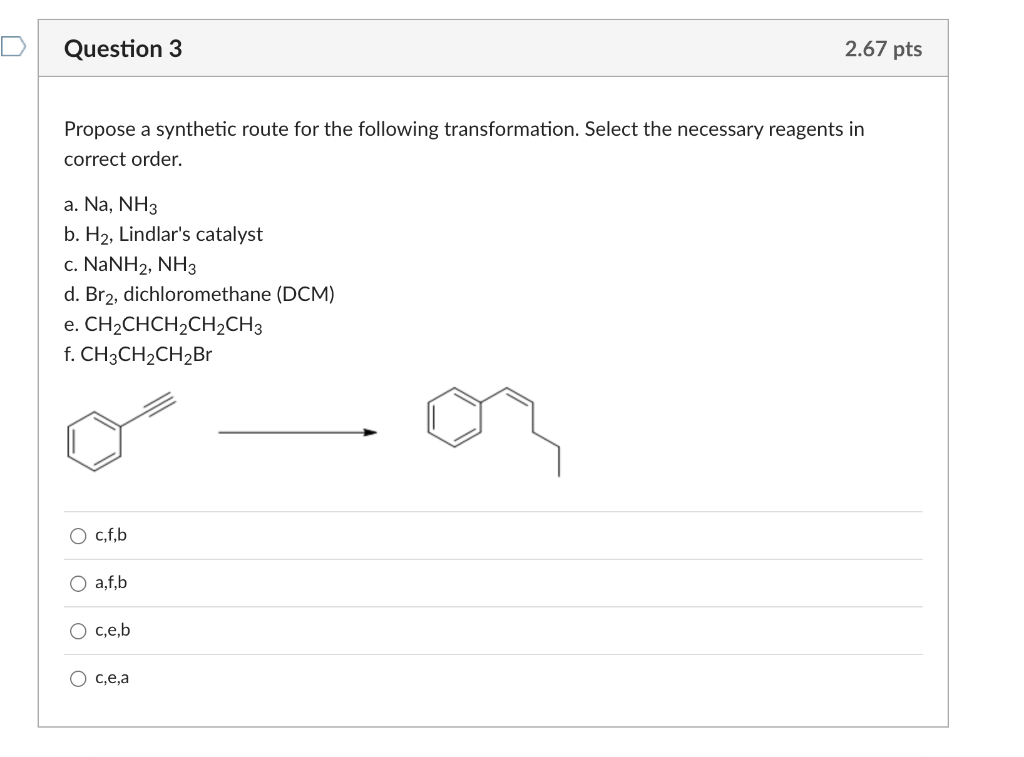 Solved Propose a synthetic route for the following | Chegg.com