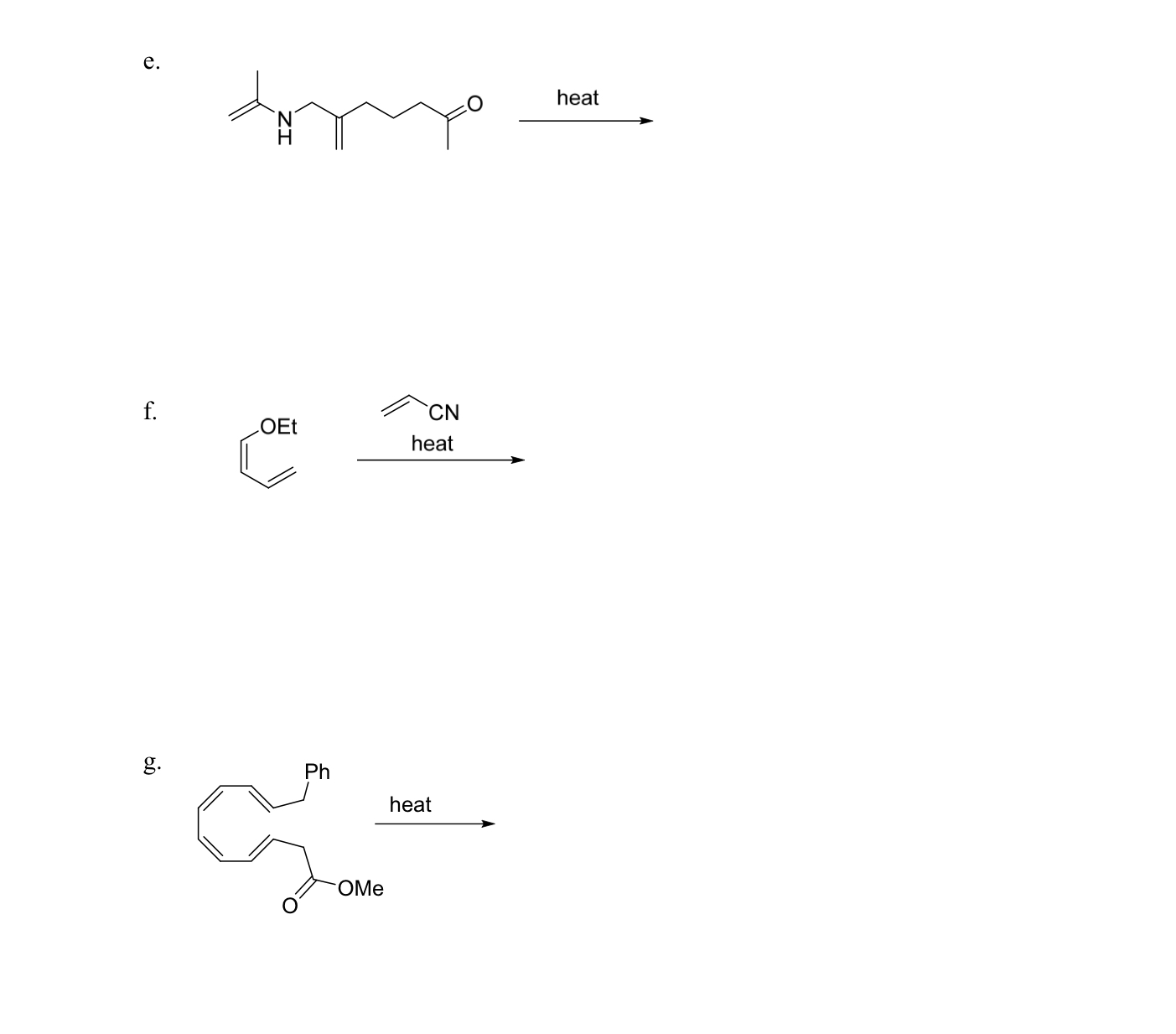 Solved For the following reactions, draw the structure of | Chegg.com