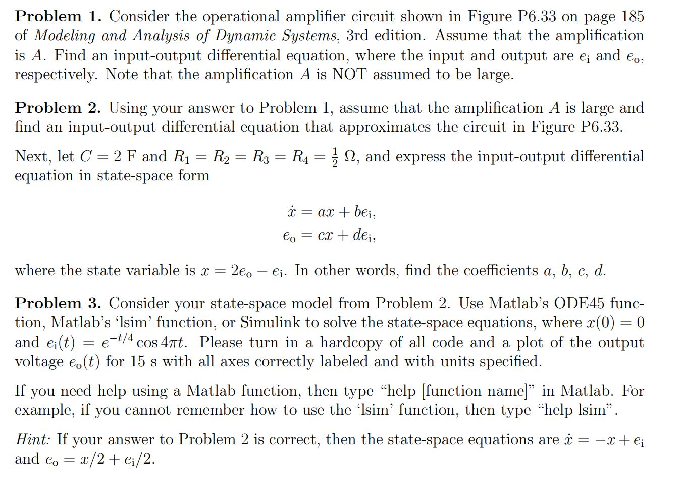 R3 seo X RAZ Ris Figure P6.33 Problem 1. Consider | Chegg.com