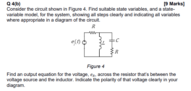 Solved Consider the circuit shown in Figure 4. Find suitable | Chegg.com