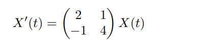 Solved Consider the following system of differential | Chegg.com