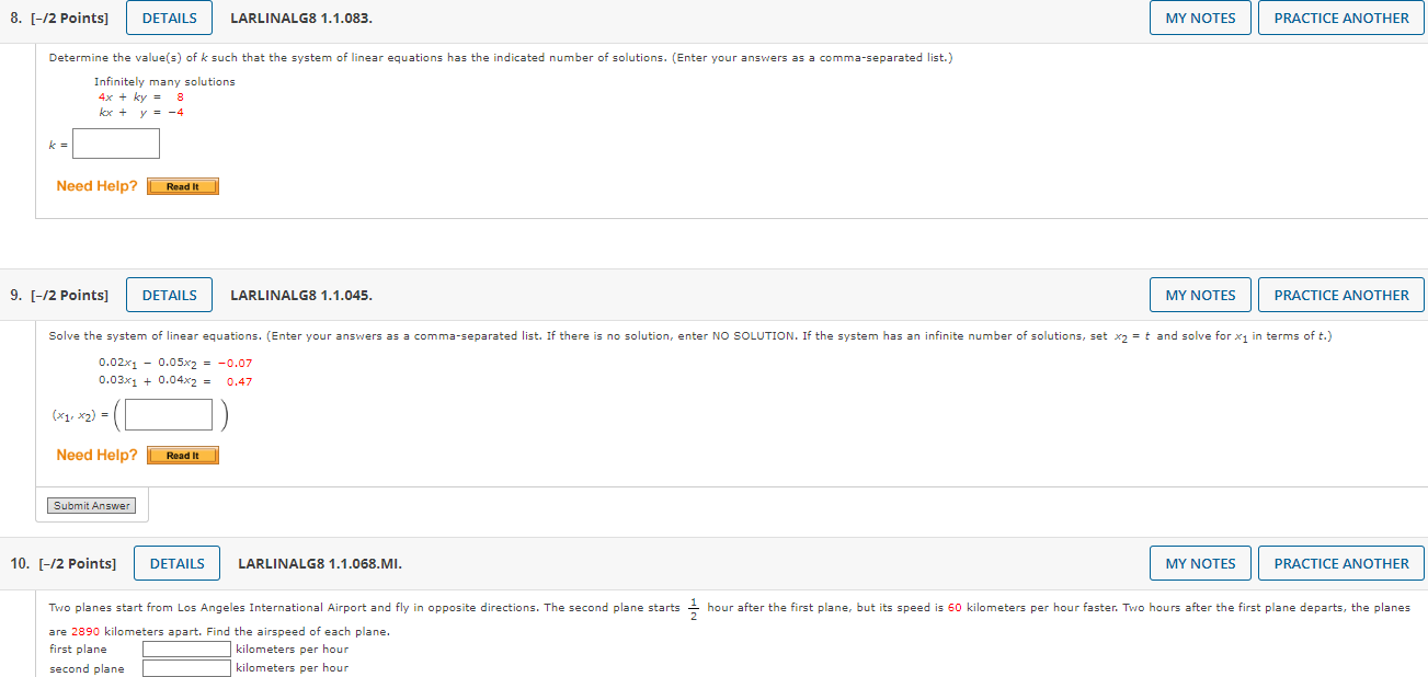 Solved 8. [-/2 Points ] DETAILS LARLINALG8 1.1.083. PRACTICE | Chegg.com