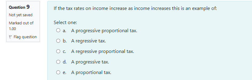 Solved If the tax rates on income increase as income | Chegg.com