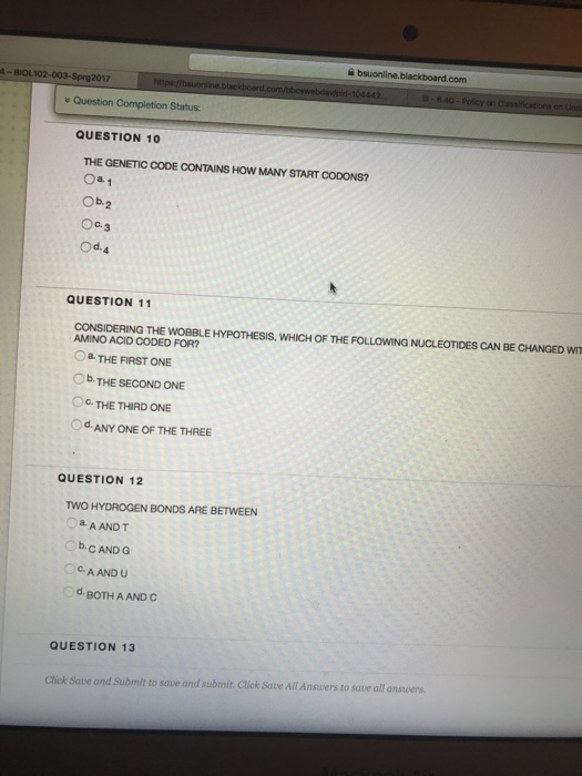Solved THE GENETIC CODE CONTAINS HOW MANY START CODONS? 1 | Chegg.com