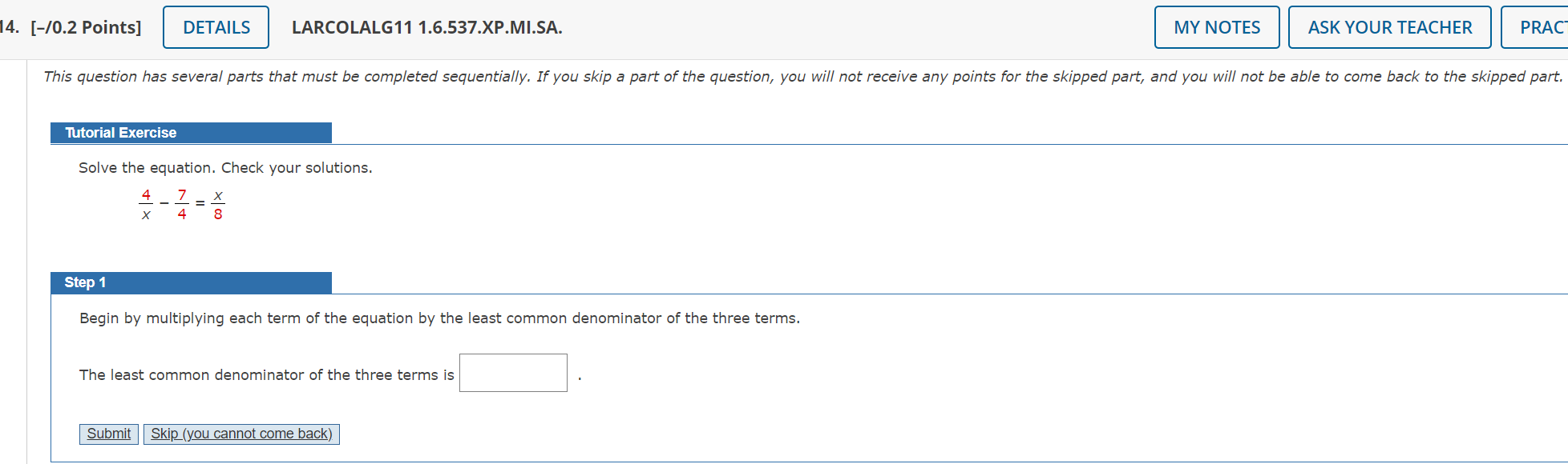 Solved 10. [-70.2 Points] DETAILS LARCOLALG11 1.6.020.MI.SA. | Chegg.com
