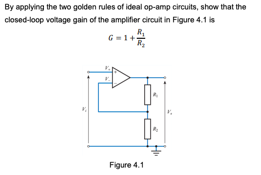 Solved By applying the two golden rules of ideal op-amp | Chegg.com