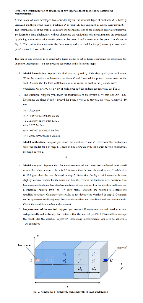 Solved Problem 3 Deternination of thelacs of two layers. | Chegg.com