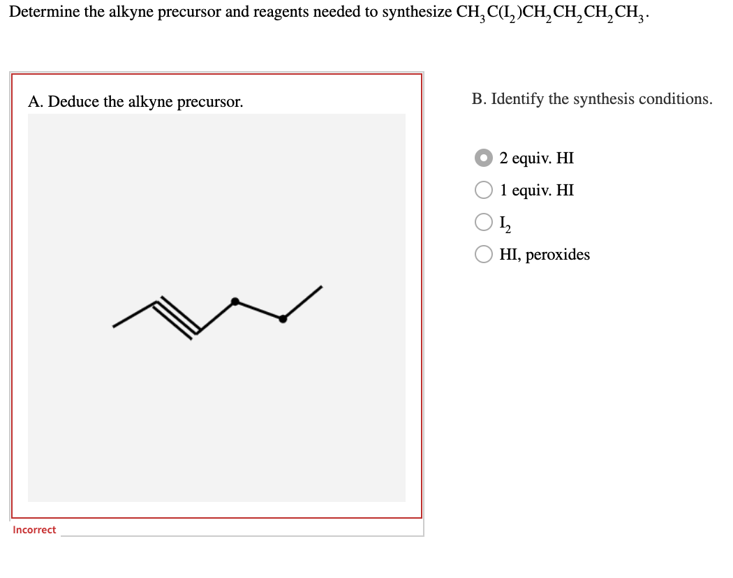 Solved Determine the alkyne precursor and reagents needed to | Chegg.com