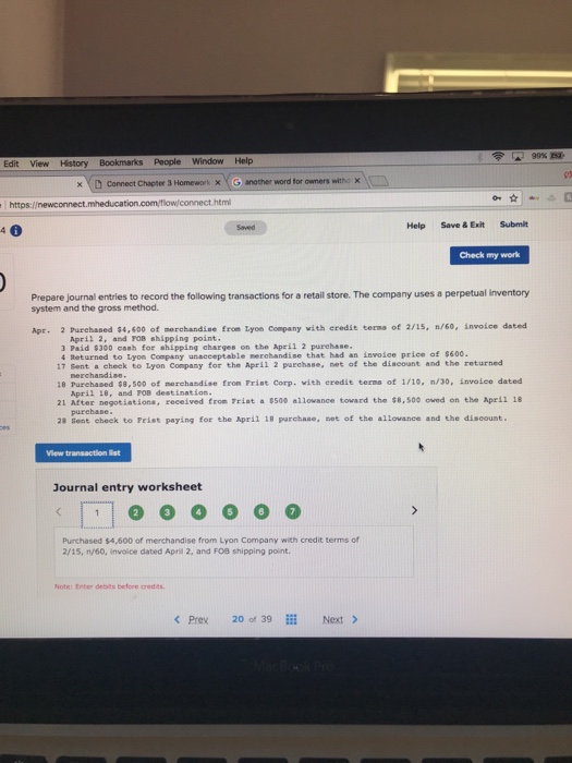 Solved Edit View History Bookmarks People Window Help D | Chegg.com