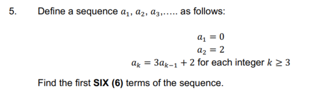 Solved Define a sequence a1,a2,a3,dotsdots as | Chegg.com
