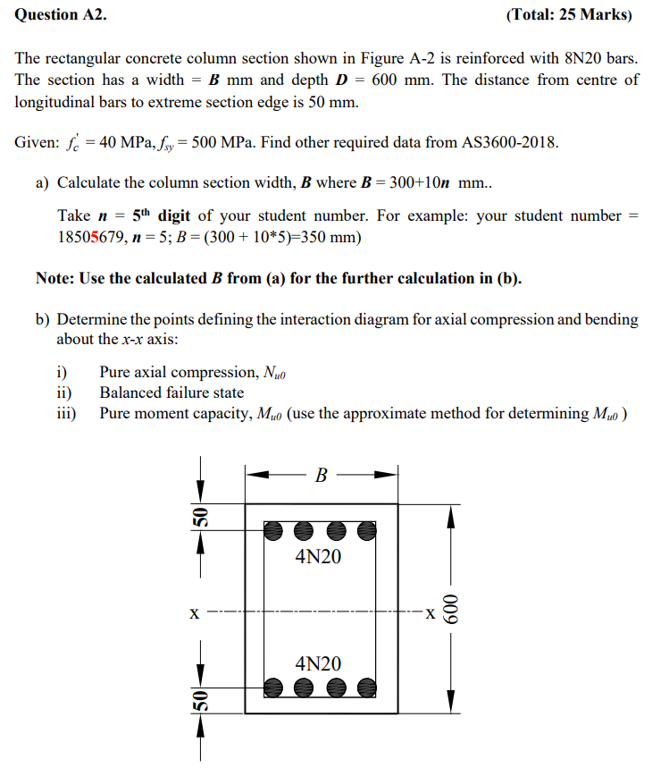 Solved Question A2. (Total: 25 Marks) The rectangular | Chegg.com