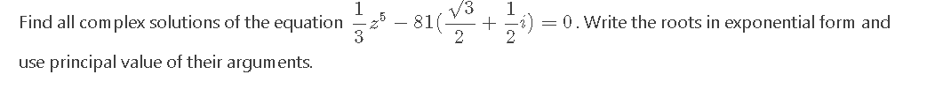 Solved Find all complex solutions of the equation | Chegg.com