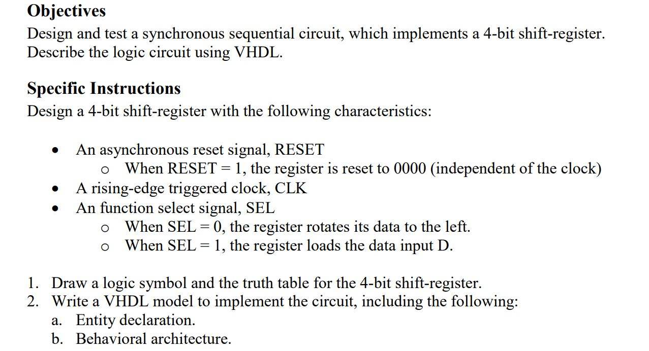 Solved Objectives Design And Test A Synchronous Sequential 8846