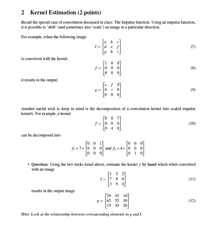 Solved Recall the special case of convolution discussed in | Chegg.com