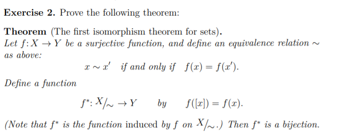 Solved Exercise 2. Prove the following theorem: Theorem (The | Chegg.com