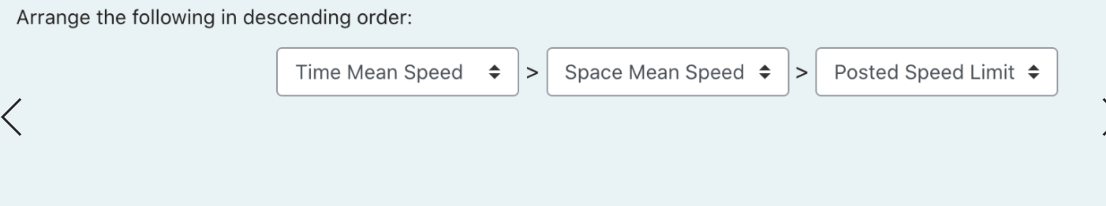 Solved Arrange the following in descending order: Time Mean | Chegg.com