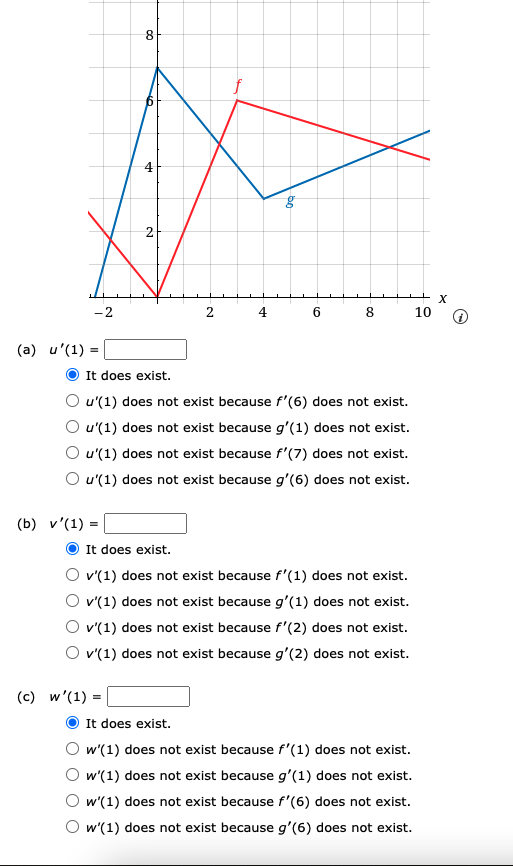 Solved If f and g are the functions whose graphs are shown, | Chegg.com