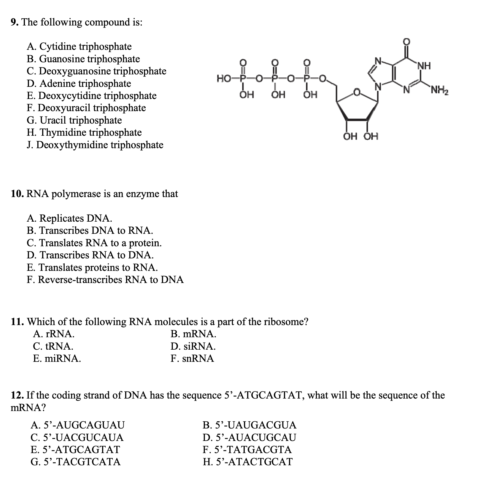 Solved 8. A double stranded DNA fragment contains 22% | Chegg.com