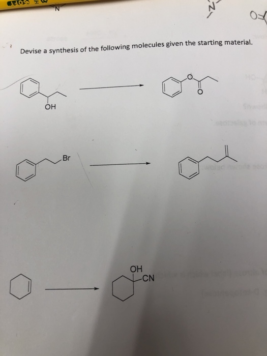 Solved COAD Devise a synthesis of the following molecules | Chegg.com