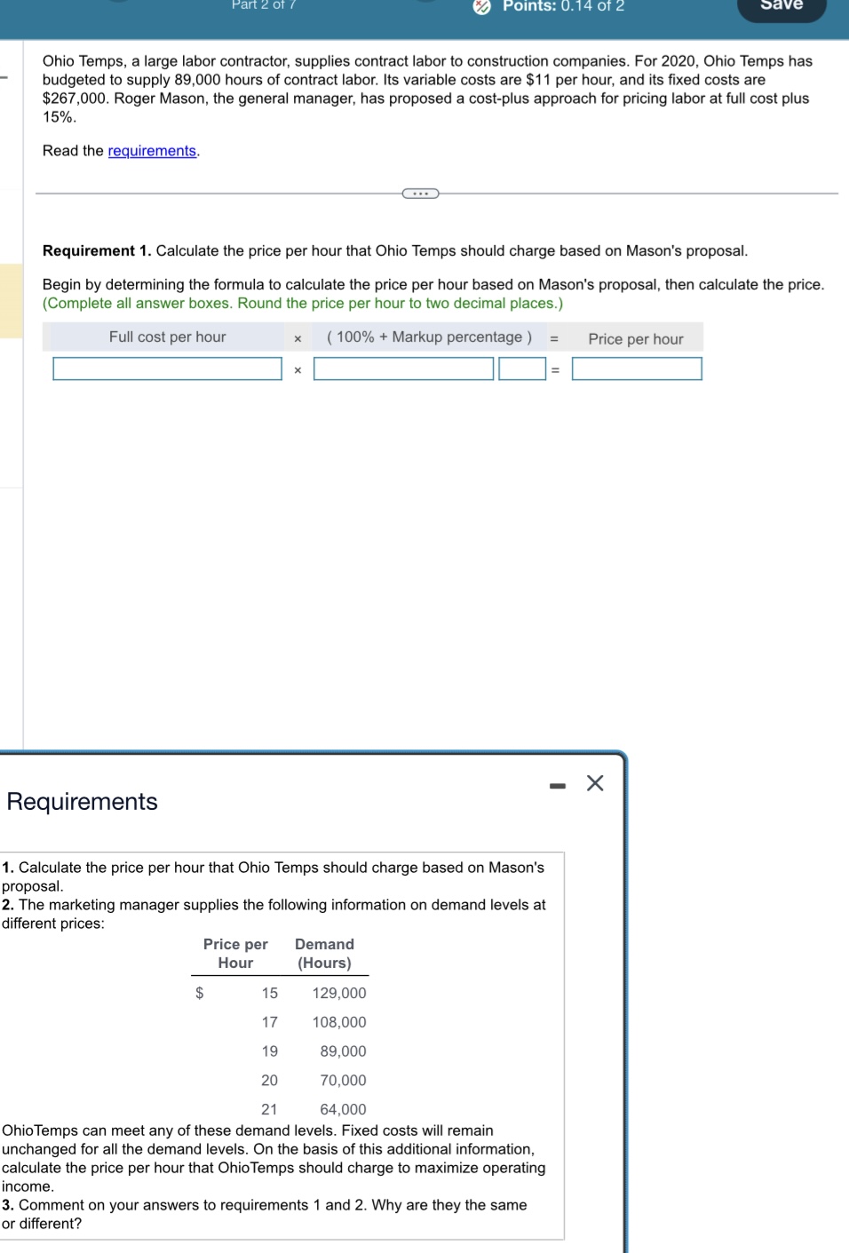 Solved Ohio Temps, a large labor contractor, supplies | Chegg.com