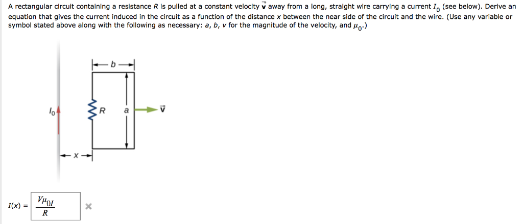 Solved A rectangular circuit containing a resistance R is | Chegg.com