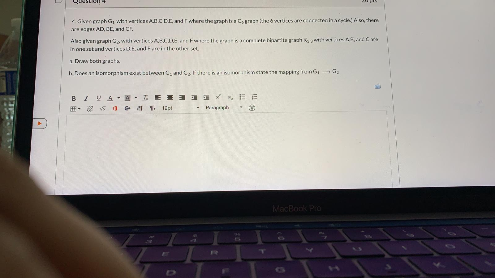 Solved Ton11 4. Given graph G1 with vertices A,B,C,D,E, and | Chegg.com