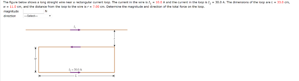 Solved The figure below shows a long straight wire near a | Chegg.com