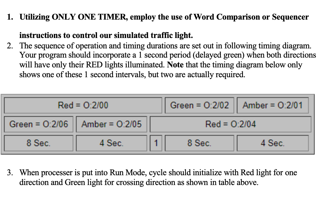 Solved Using Logixpro with ONLY ONE TIMER with Sequencer | Chegg.com