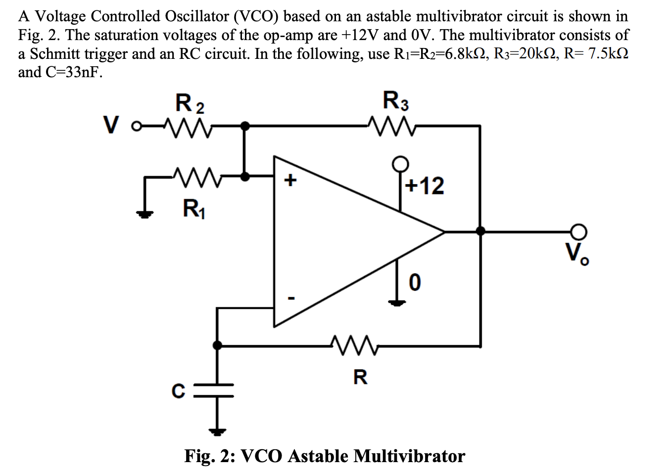 Solved (a) Draw the input vs output characteristic of the | Chegg.com