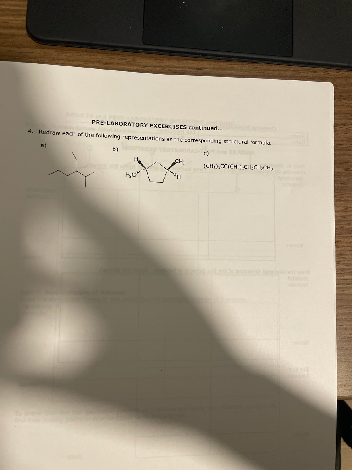 Solved 4. Redraw each of the following representations as | Chegg.com