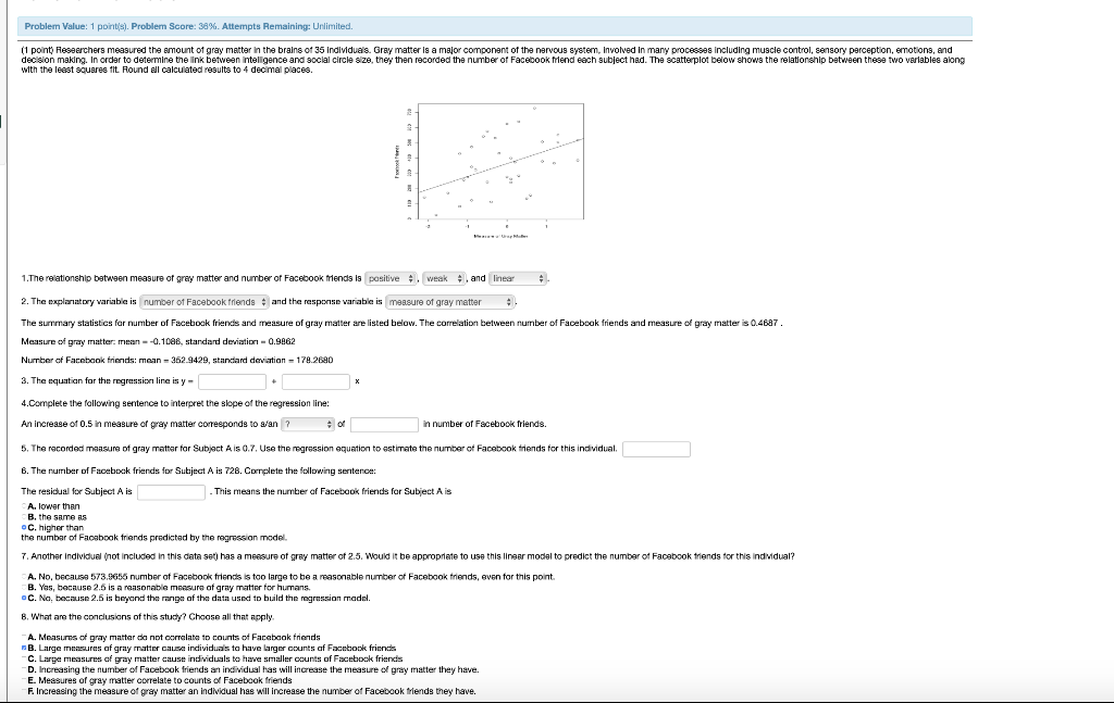 Problem Value 1 Points Problem Score 38 0299