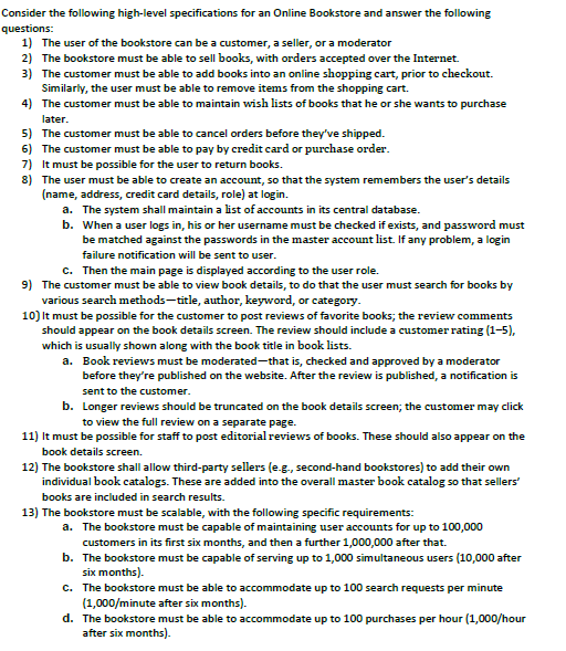 Solved onsider the following high-level specifications for | Chegg.com