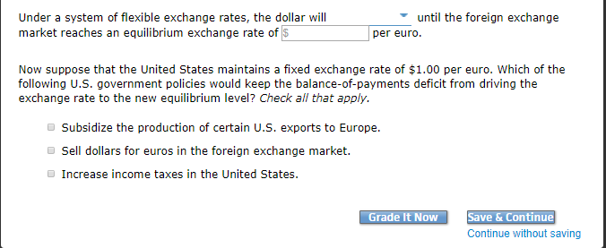 4. Balance of payments and the foreign exchange | Chegg.com