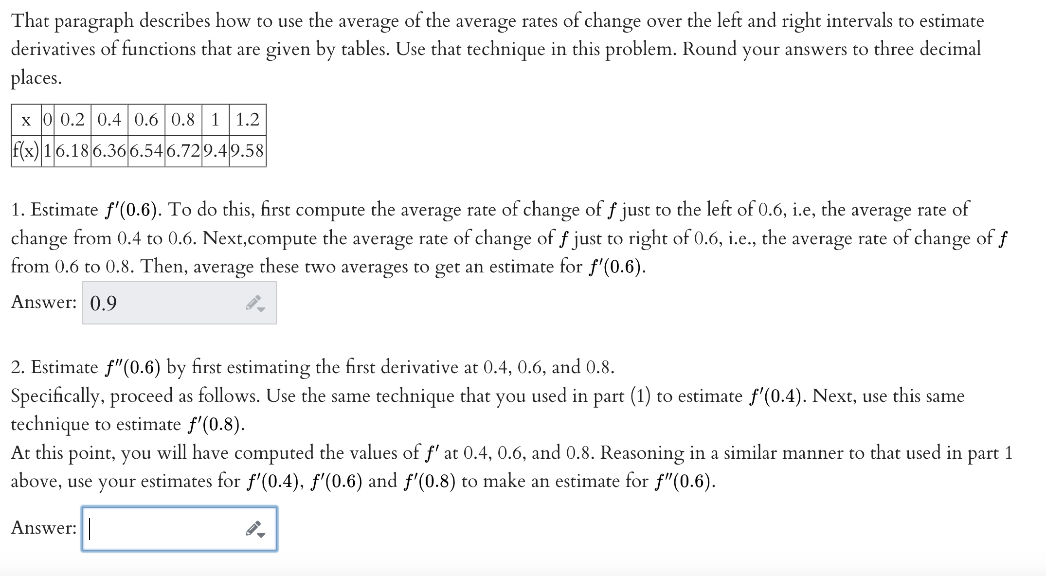 Solved That paragraph describes how to use the average of | Chegg.com