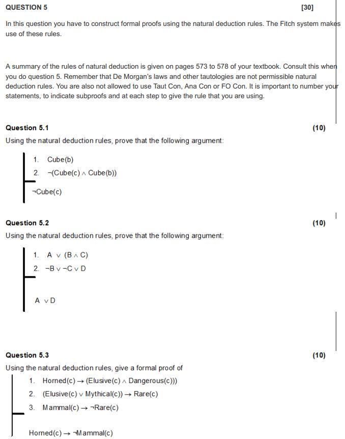 Solved QUESTION 5 [30] In this question you have to | Chegg.com