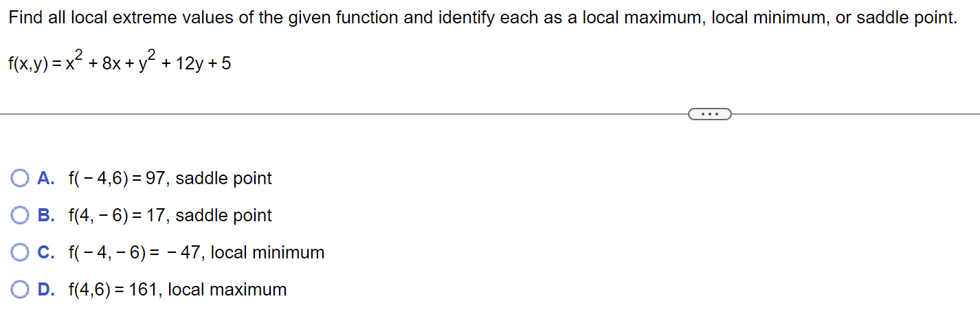Solved Find all local extreme values of the given function | Chegg.com Solved Find all local extreme values of the given function | Chegg.com