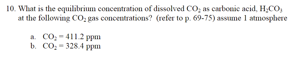 Solved 10. What is the equilibrium concentration of | Chegg.com
