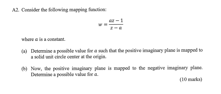 Solved A2. ﻿Consider the following mapping | Chegg.com