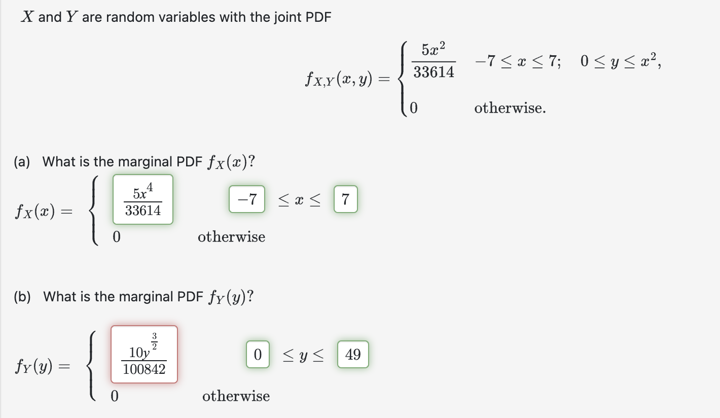 Solved x ﻿and Y ﻿are random variables with the joint | Chegg.com