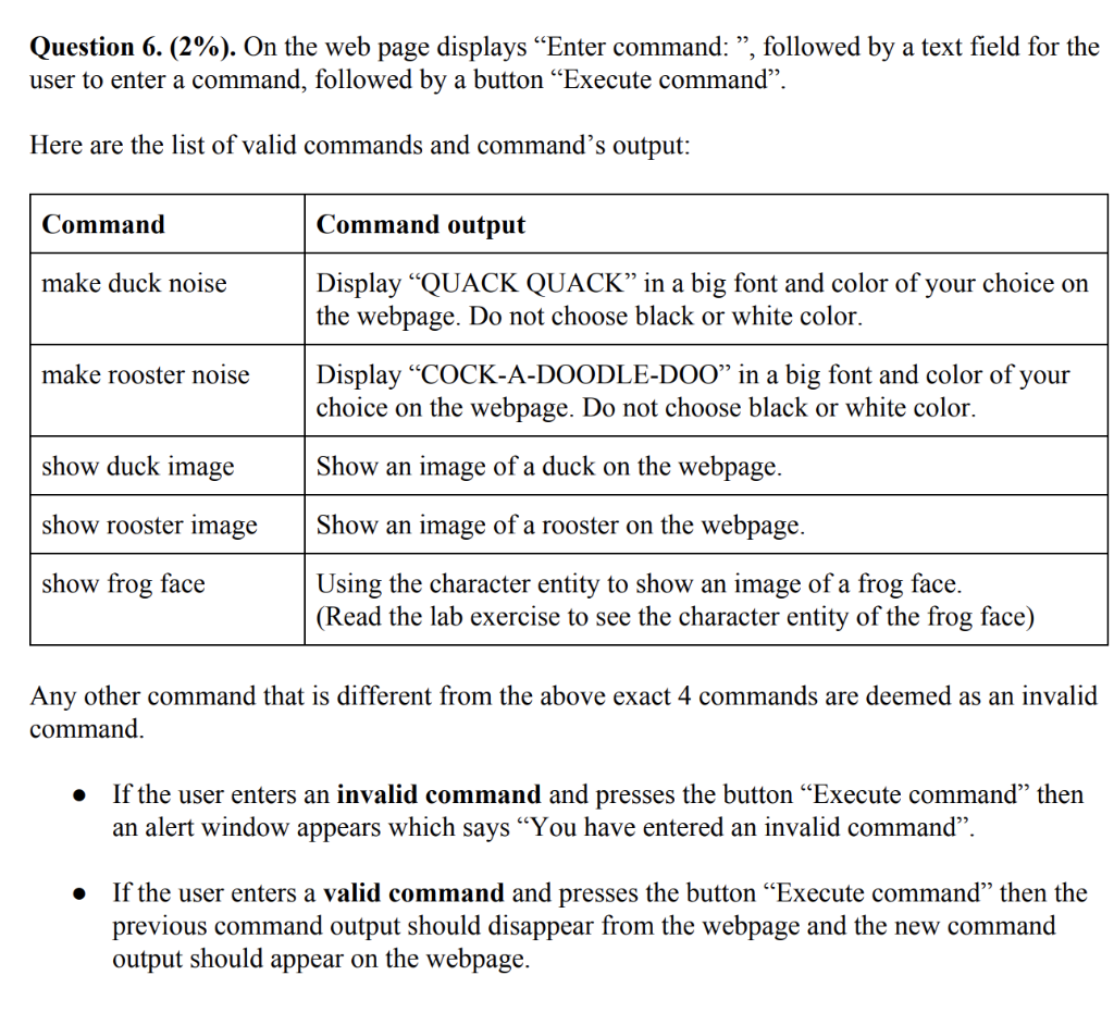 Solved 99 Question 6. (2%). On the web page displays “Enter | Chegg.com