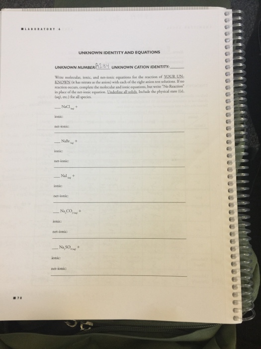 Solved UNKNOWN IDENTITY AND EQUATIONS UNKNOWN NUMERASİ | Chegg.com