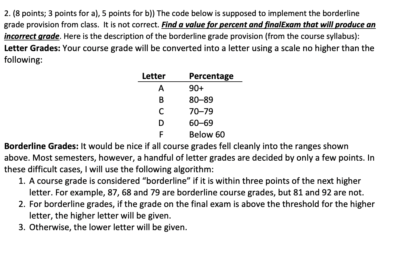 Solved 2. (8 points; 3 points for a), 5 points for b )) The | Chegg.com