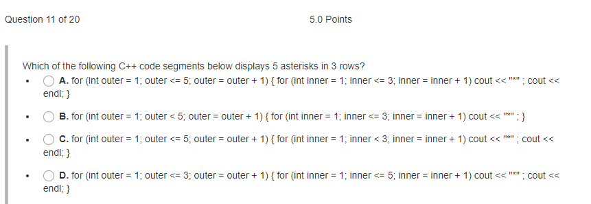 Solved Question 1 of 20 5.0 Points How should the average | Chegg.com
