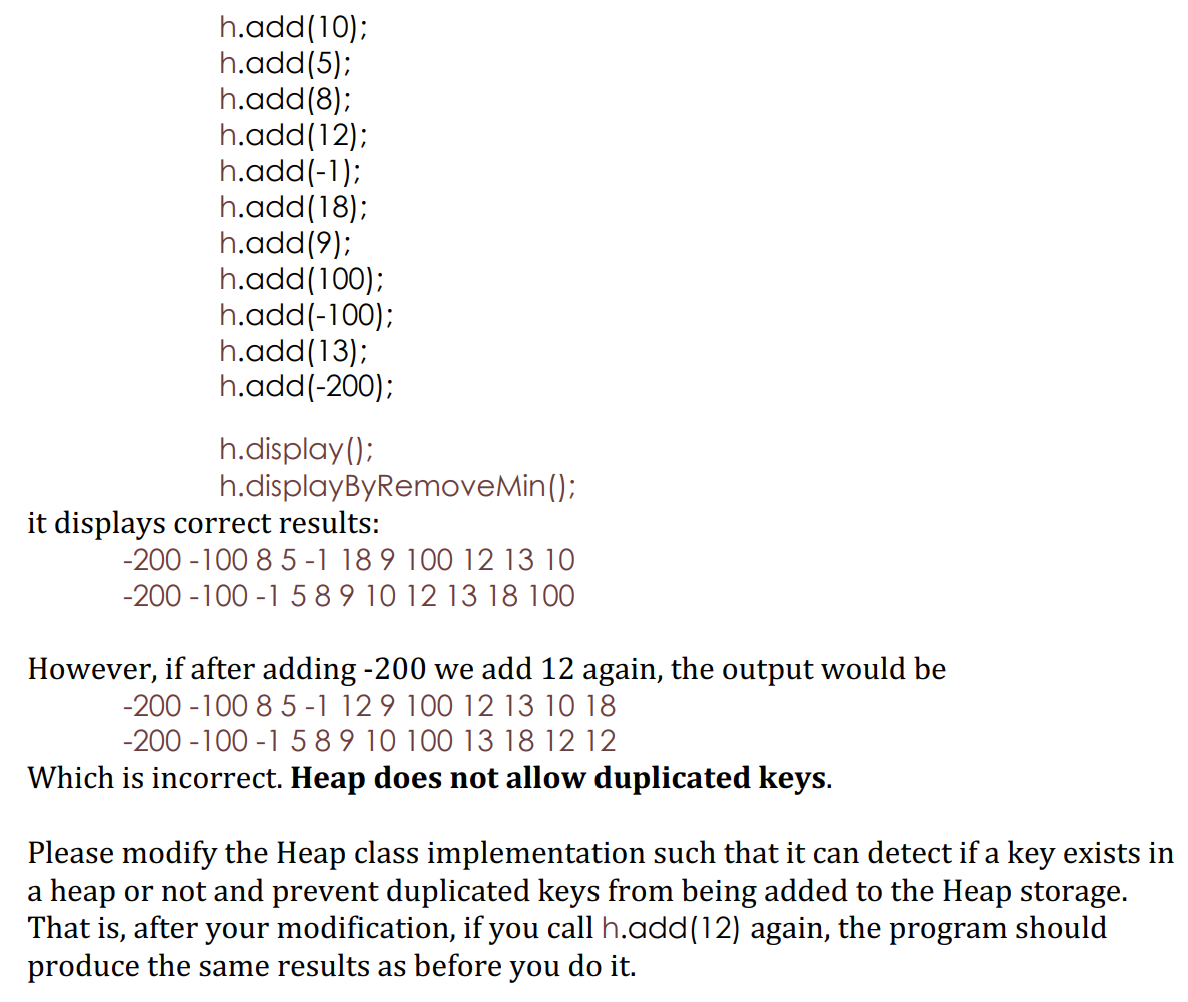 Solved public class Heap { private int[] arr; | Chegg.com