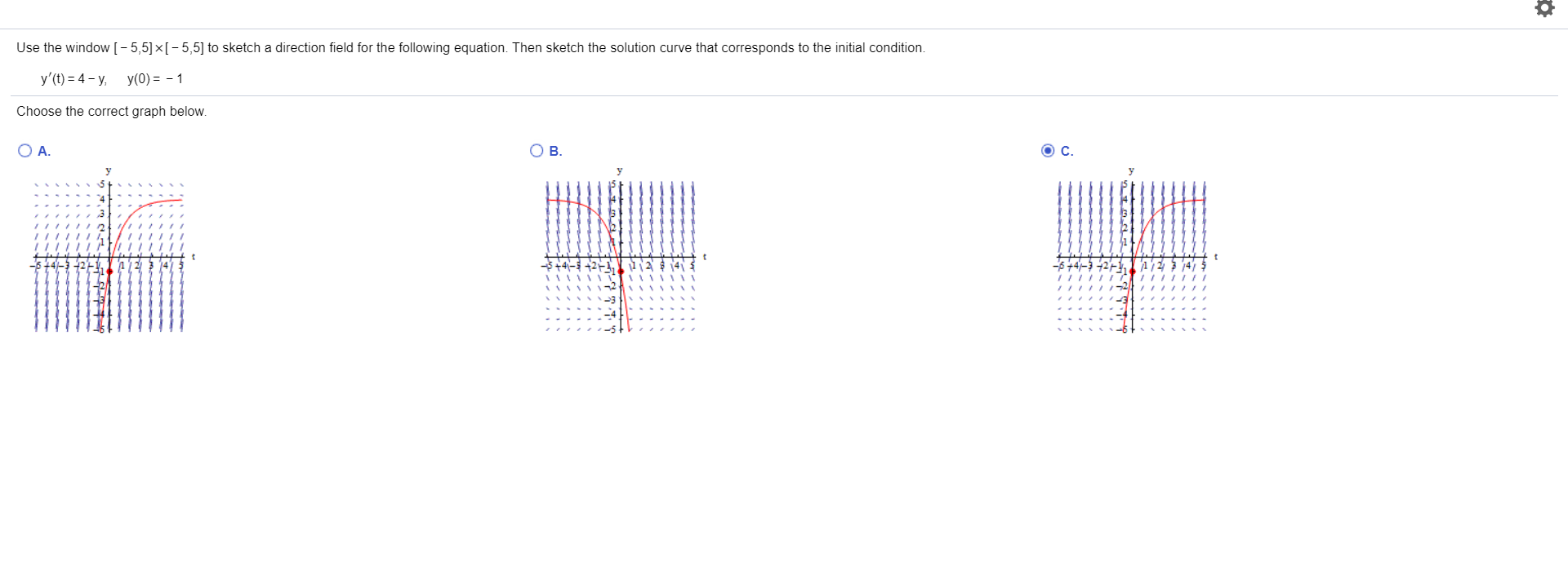Solved Use the window (-5,5]X[ -5,5] to sketch a direction | Chegg.com
