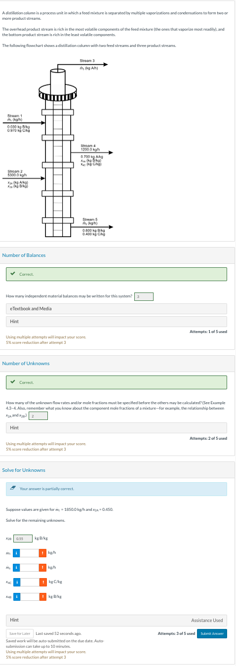 Solved A distillation column is a process unit in which a | Chegg.com