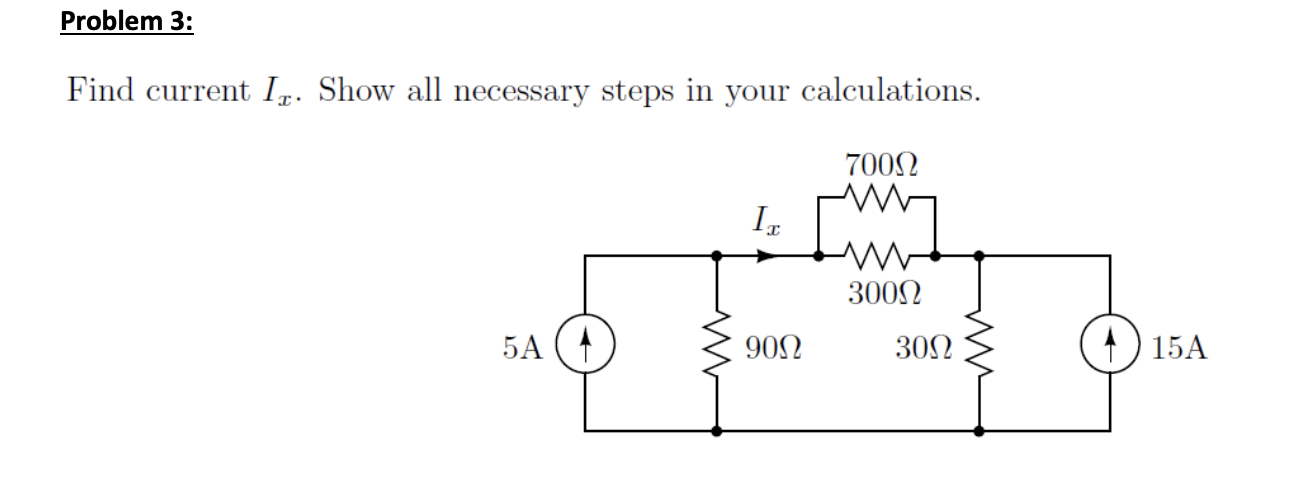 Find current Ix. Show all necessary steps in your | Chegg.com