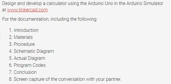 Solved Design and develop a calculator using the Arduino Uno | Chegg.com