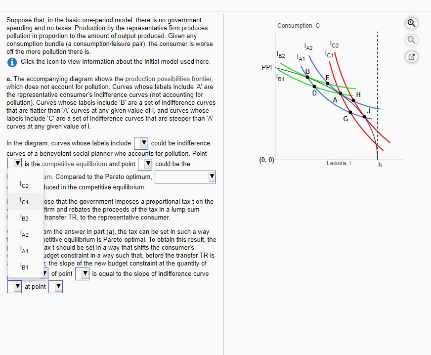 Consumption, Suppose that, in the basic one-period | Chegg.com