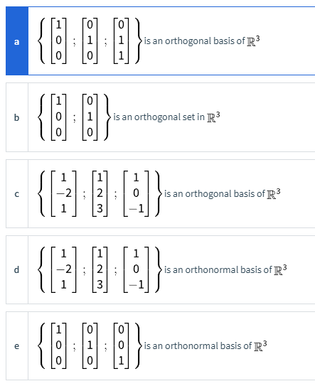 Solved a is an orthogonal basis of R3 b b is an orthogonal | Chegg.com